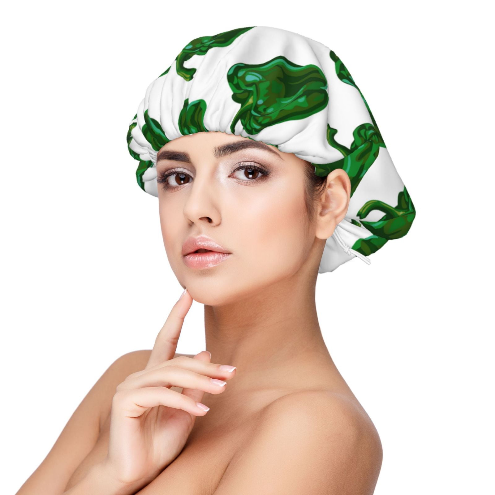 Bell Pepper Pattern green Silk Bonnet for Sleeping Women Men ...