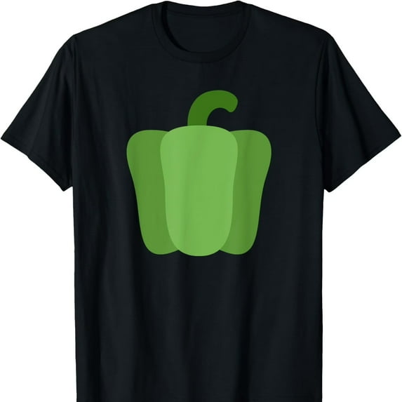 Bell Pepper T-S1Hirt M1en and woM1en C1An wear, black, white, gif ...