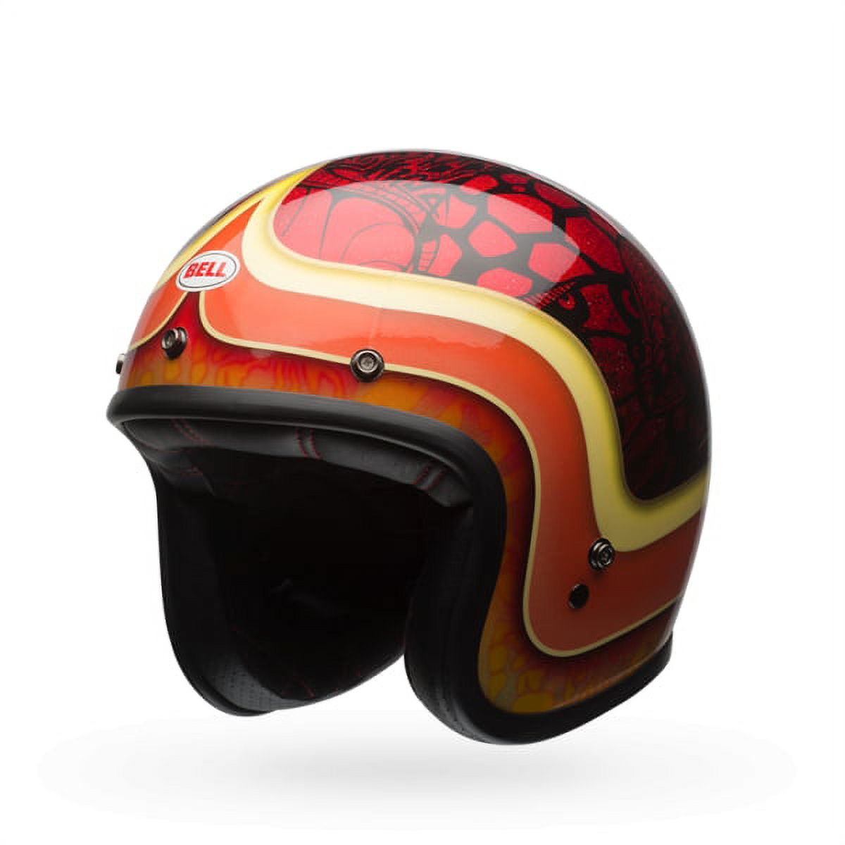 Bell Powersports Custom 500 Hart Luck Helmet Red/Black M 7080969 ...