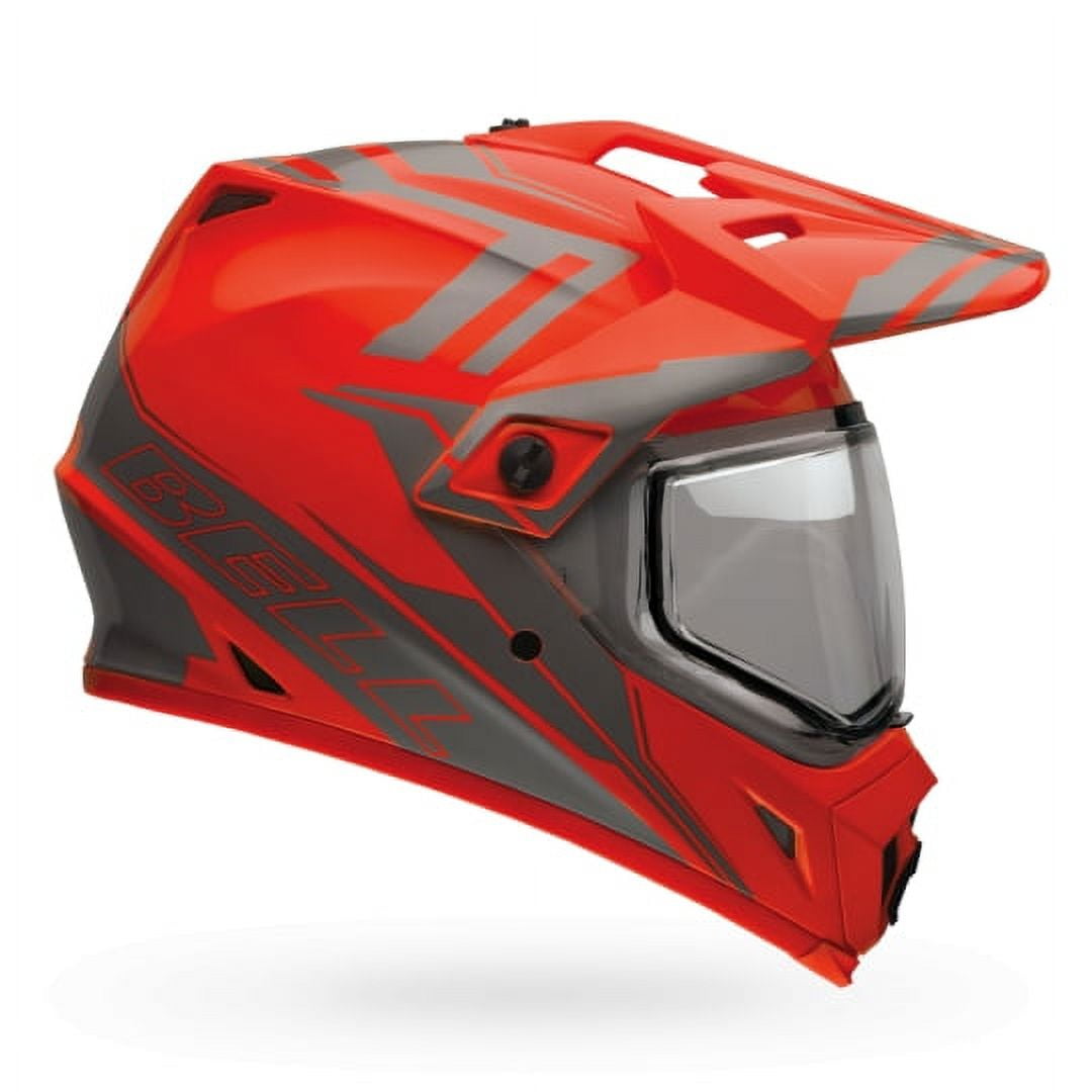 Bell Powersports MX-9 Adventure Snow Helmet Double Shield Orange/Silver ...