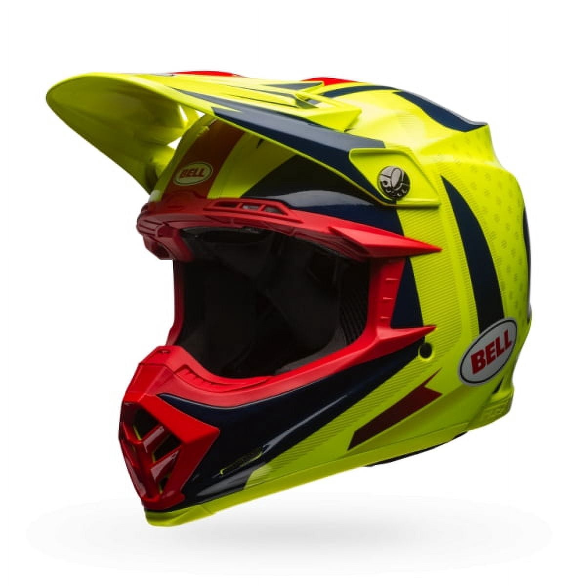 Bell Powersports Moto-9 Carbon Flex Vice Helmet Blue/Yellow L 7080742 ...