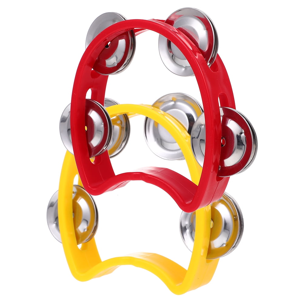 Bell Ring Kids Tambourine Child 2 Pcs Musical Instrument Toy Plastic ...