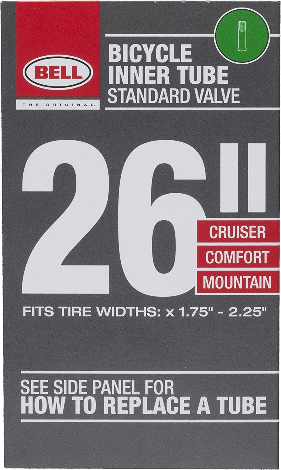 Bell Sports Bicycle Inner Tube - Schrader Valve - 26 x 1.75-2.25 ...