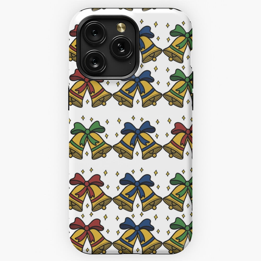 Bell Seamless Pattern Festive Holiday Decorative Artwork iPhone Case 17 ...