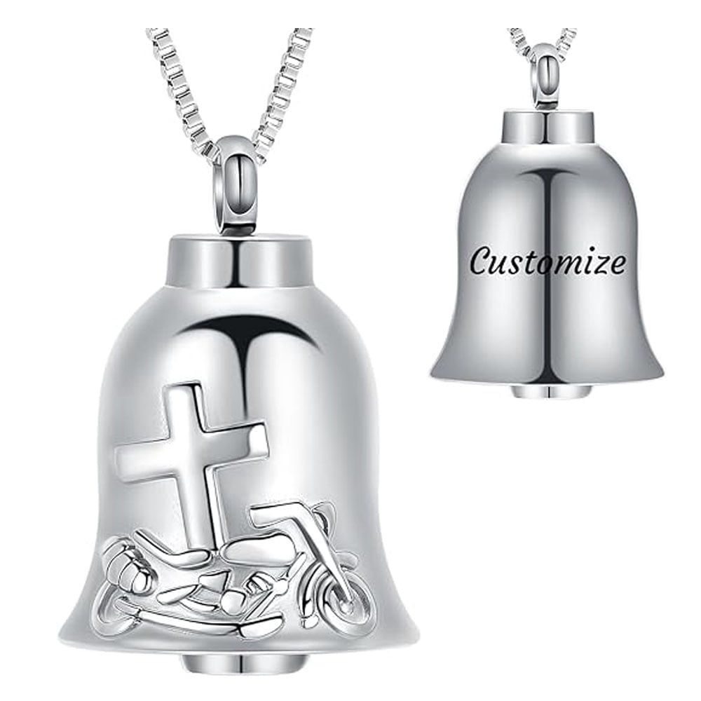 Bell Urn Necklaces for Ashes for Women Men Cremation Jewelry Keepsake ...