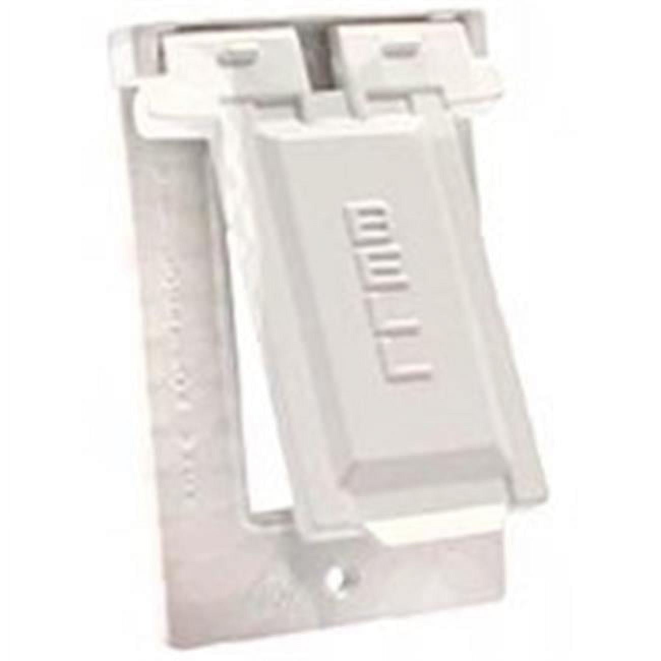 Bell Single Gang Rectangular Aluminum White Weatherproof Outdoor Box ...