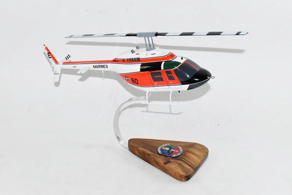 Bell® TH-57c Sea Ranger, HT-28 Hellions (Marines), 1/31 Scale Mahogany ...