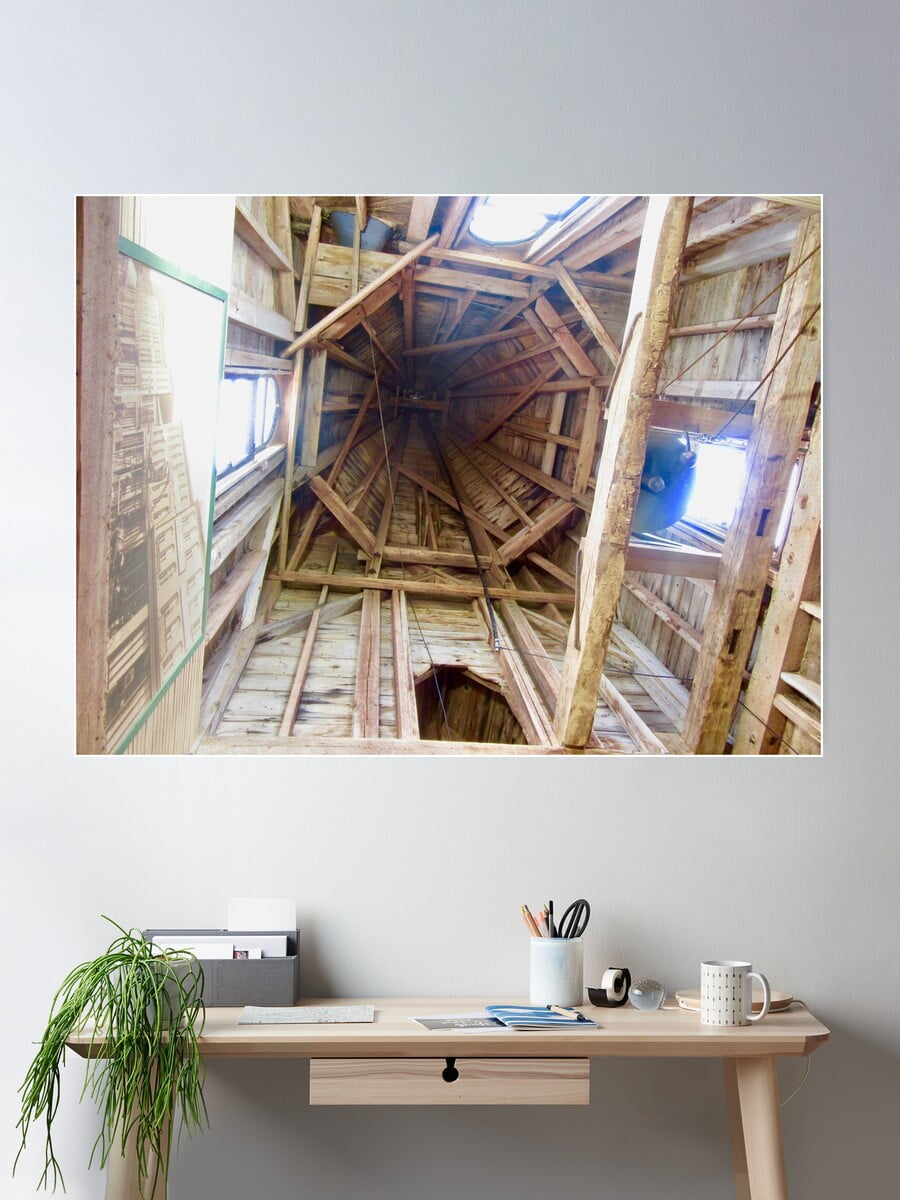 Bell Tower At Ice Boat Curios And Antiques, Cape Traverse, Pei Poster Wall Art, Modern Wall ...