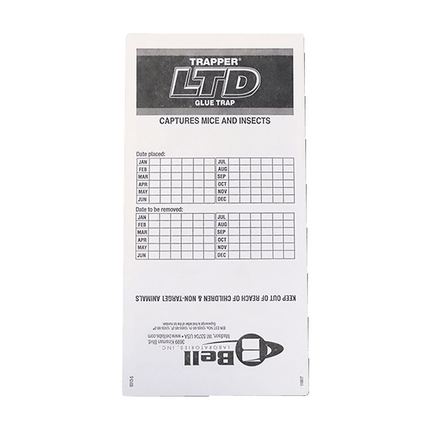 Bell Laboratories Trapper LTD Glue Board Trap, Disposable Sticky Pest ...