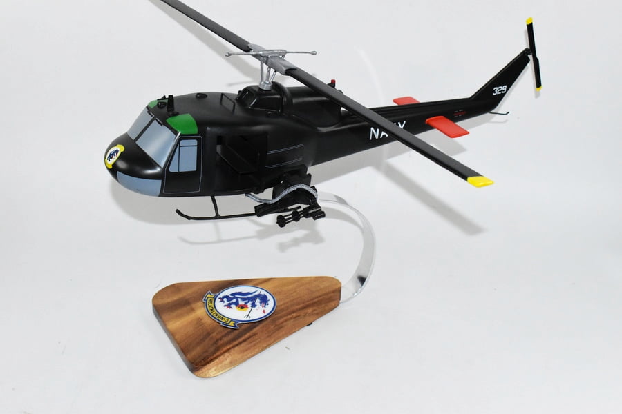 Bell® UH-1B Huey, HAL-3 Seawolves 329 (1969), 16" Mahogany Scale Model ...