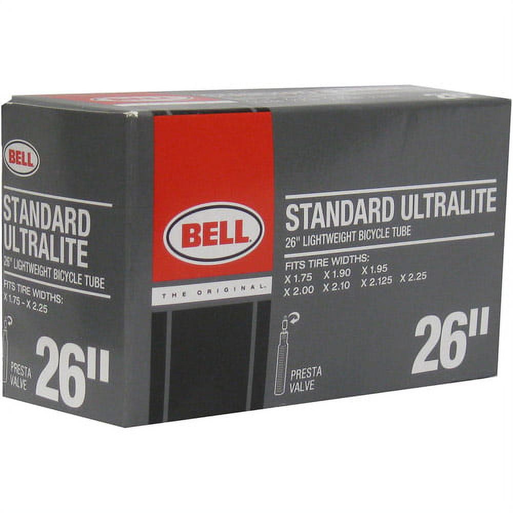 Bell Ultralite Presta Valve Bicycle Inner Tube, 26" x 1.75-2.25 ...