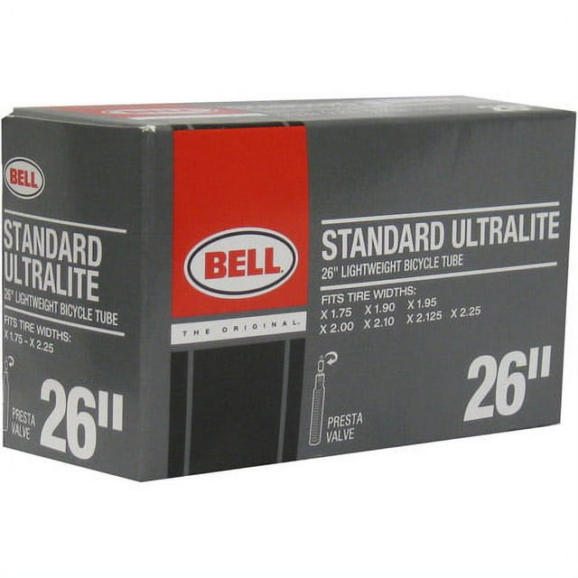 Bell Ultralite Presta Valve Bicycle Inner Tube, 26" x 1.75-2.25 ...