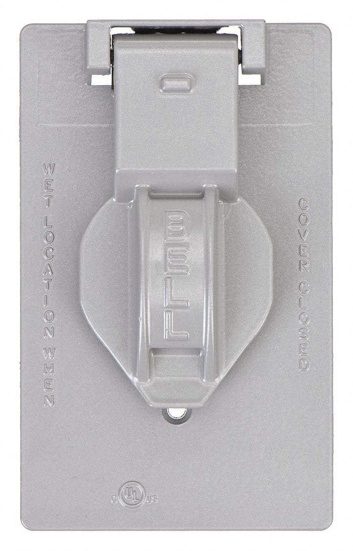 Bell Weatherproof Cover, 4-1/2" Height, 2-3/4" Width, Number of Gangs ...