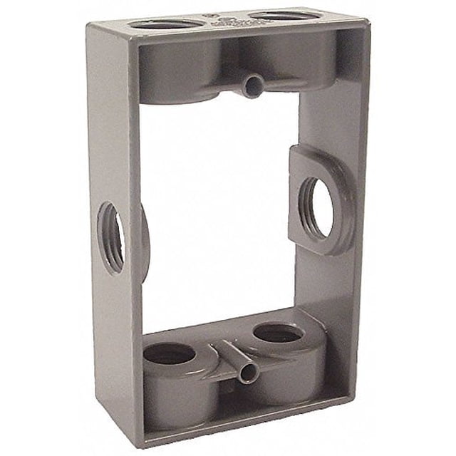 Bell Weatherproof Electrical Box, 1-Gang, 6-Inlet, Aluminum - Walmart ...