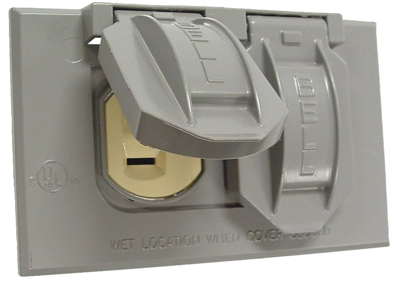 Bell Weatherproof & Tamper Resistant Outdoor Outlet Cover - Walmart.com