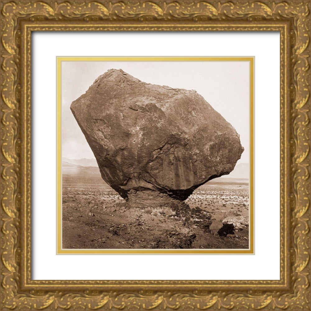Bell, William H. 12x12 Gold Ornate Wood Framed with Double Matting ...