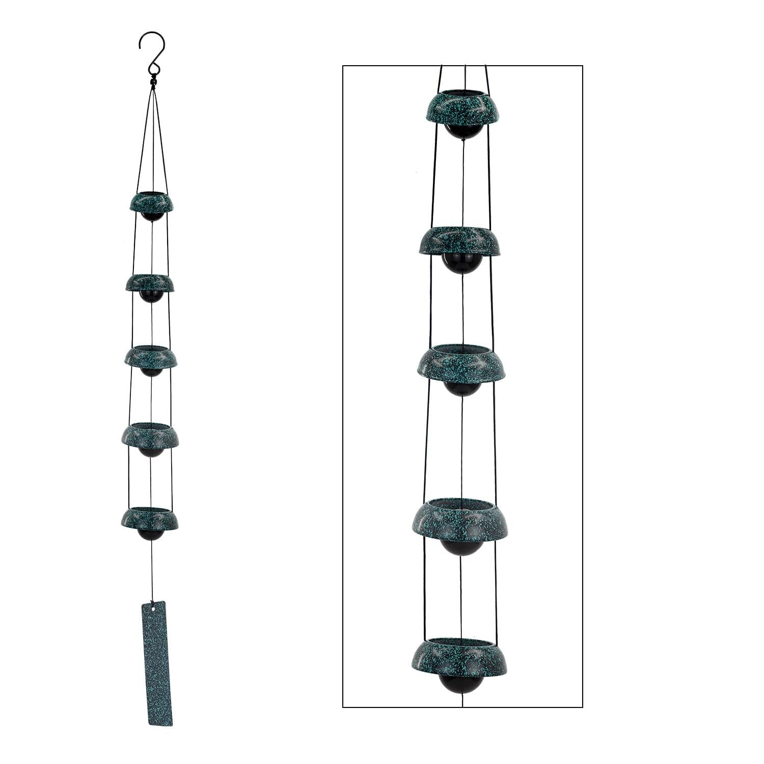 Bell Wind Chimes for Outside, Temple Wind Bell, Red Copper WindChimes ...