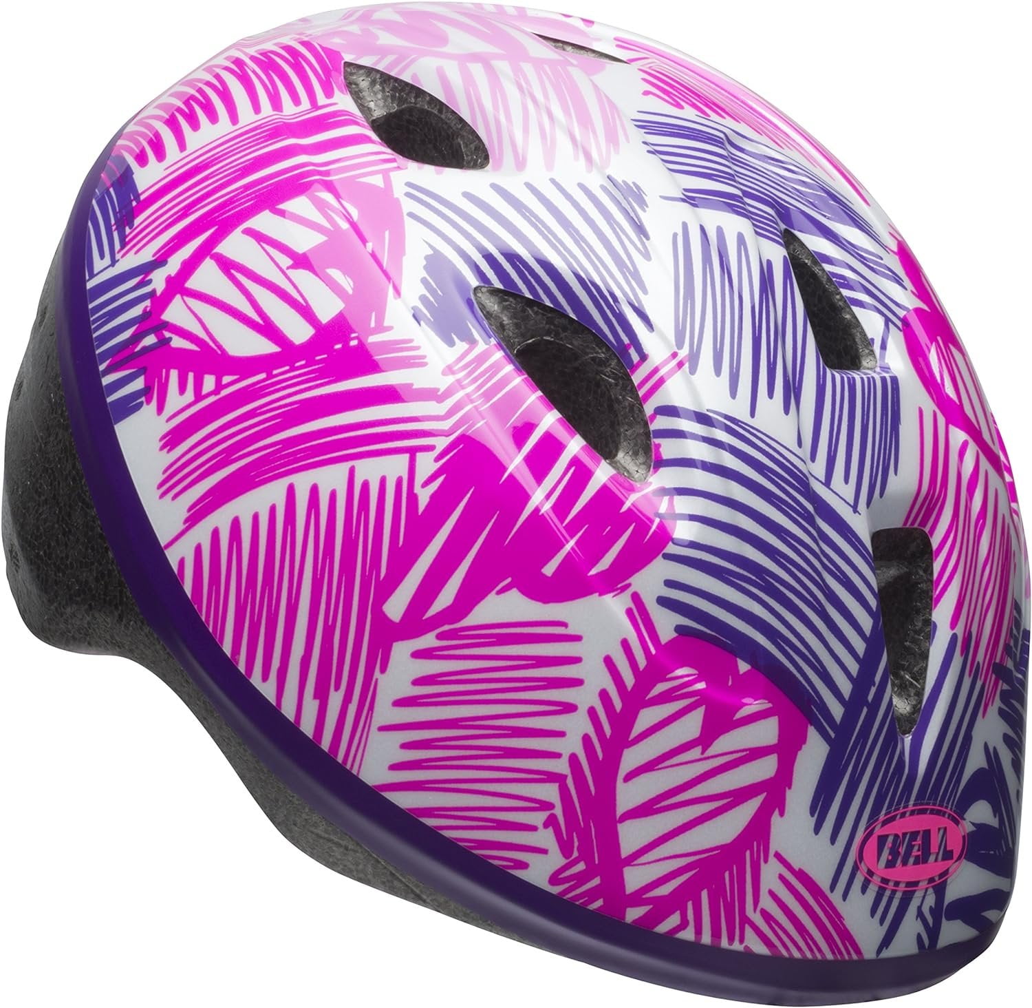Bell Zoomer Bike Helmet - Pink & Purple, Zoomer - Scribble Hearts ...