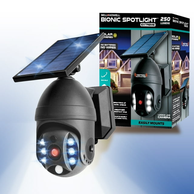 Bell and Howell Bionic Spotlight Extreme Solar Powered Motion Sensor ...