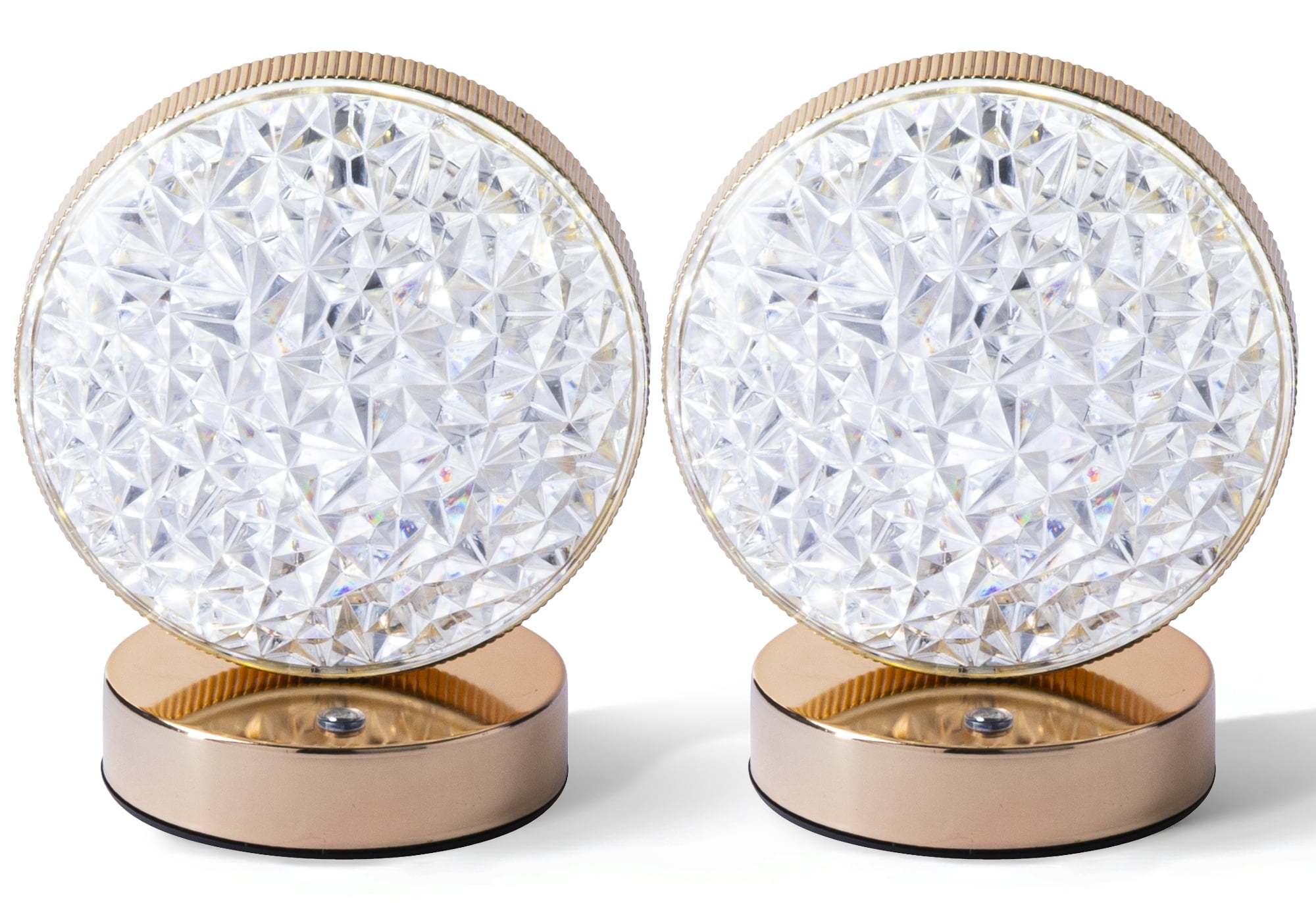 Bell and Howell Lenox Table Lamp 2 Pack Small Cordless Touch LED ...