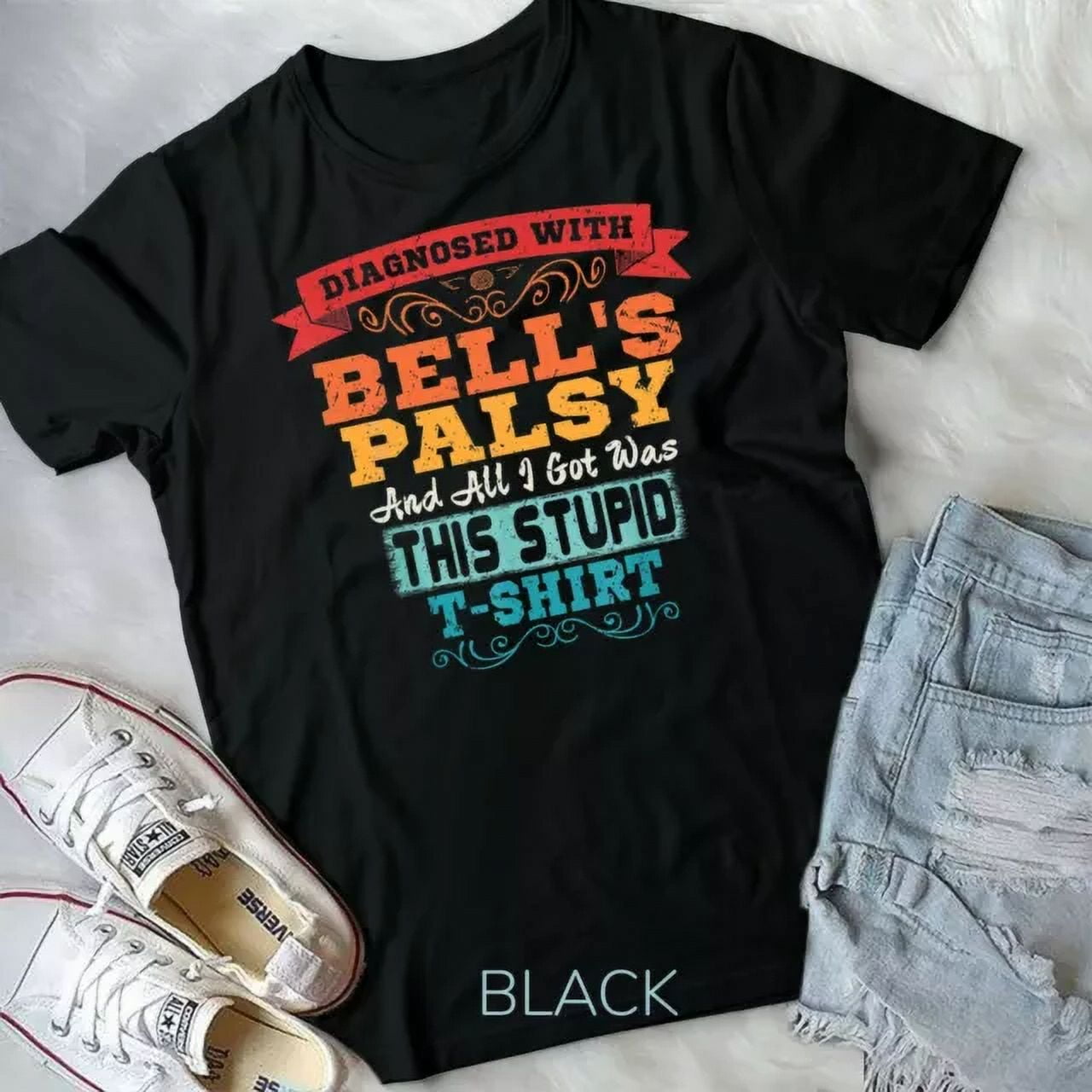 Bell's Palsy T Shirt Facial Paralysis Awareness Gift Unisex T-Shirt ...