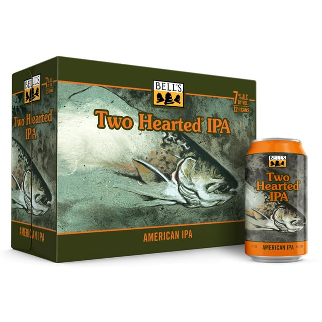 Bell's Two Hearted IPA Craft Beer, 12 Pack, 12 fl oz Cans, 7% ABV ...