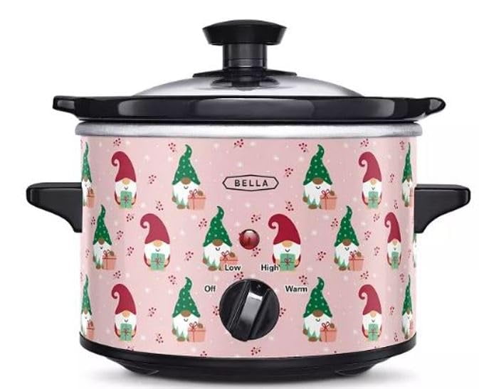 B. Ella Mini Slow Cooker, 1.5-Qt., Pink Gnome, Fun Kitchen Appliance ...
