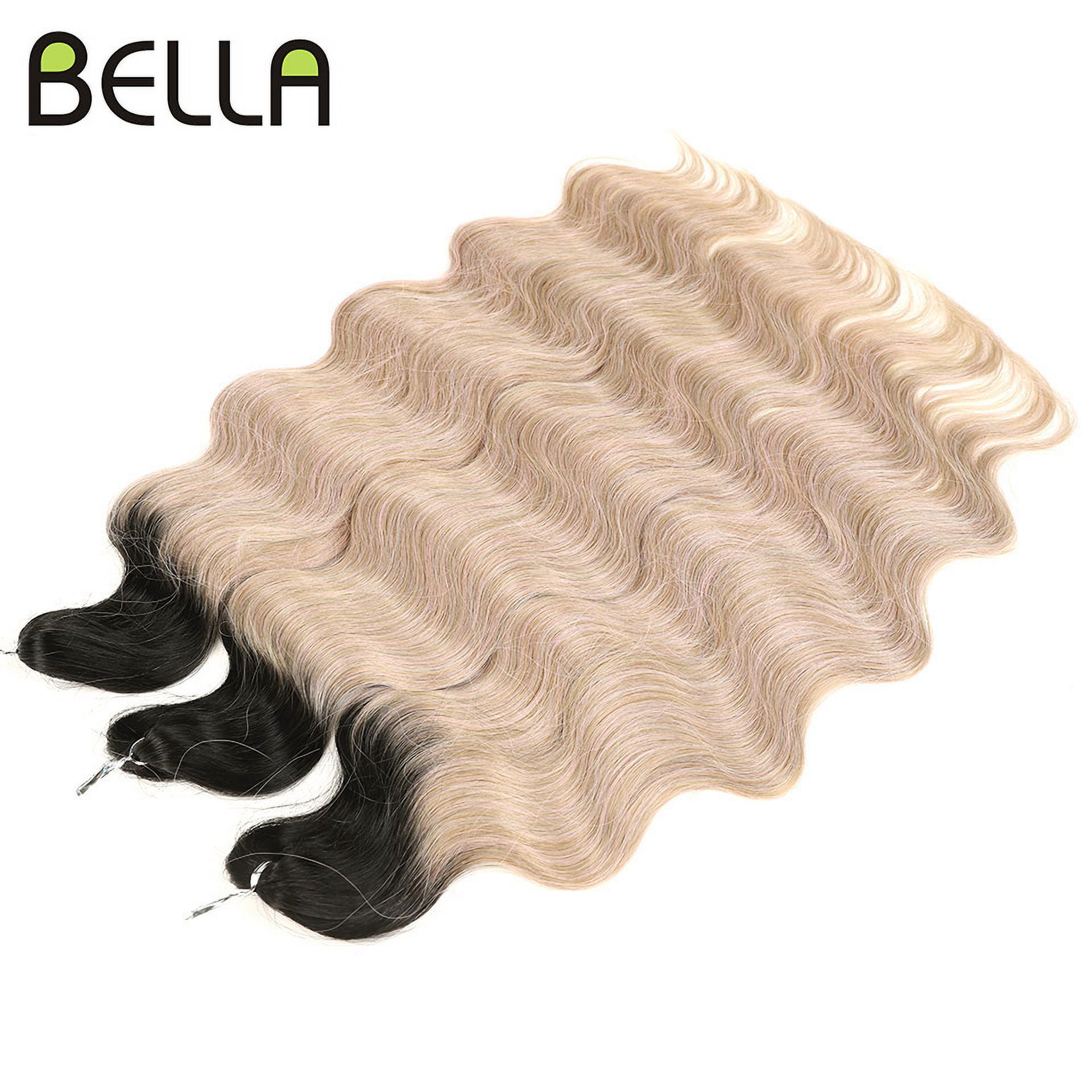 Bella 24 Inch Body Wave Crochet Braids Hair Synthetic Fiber Fake Hair ...