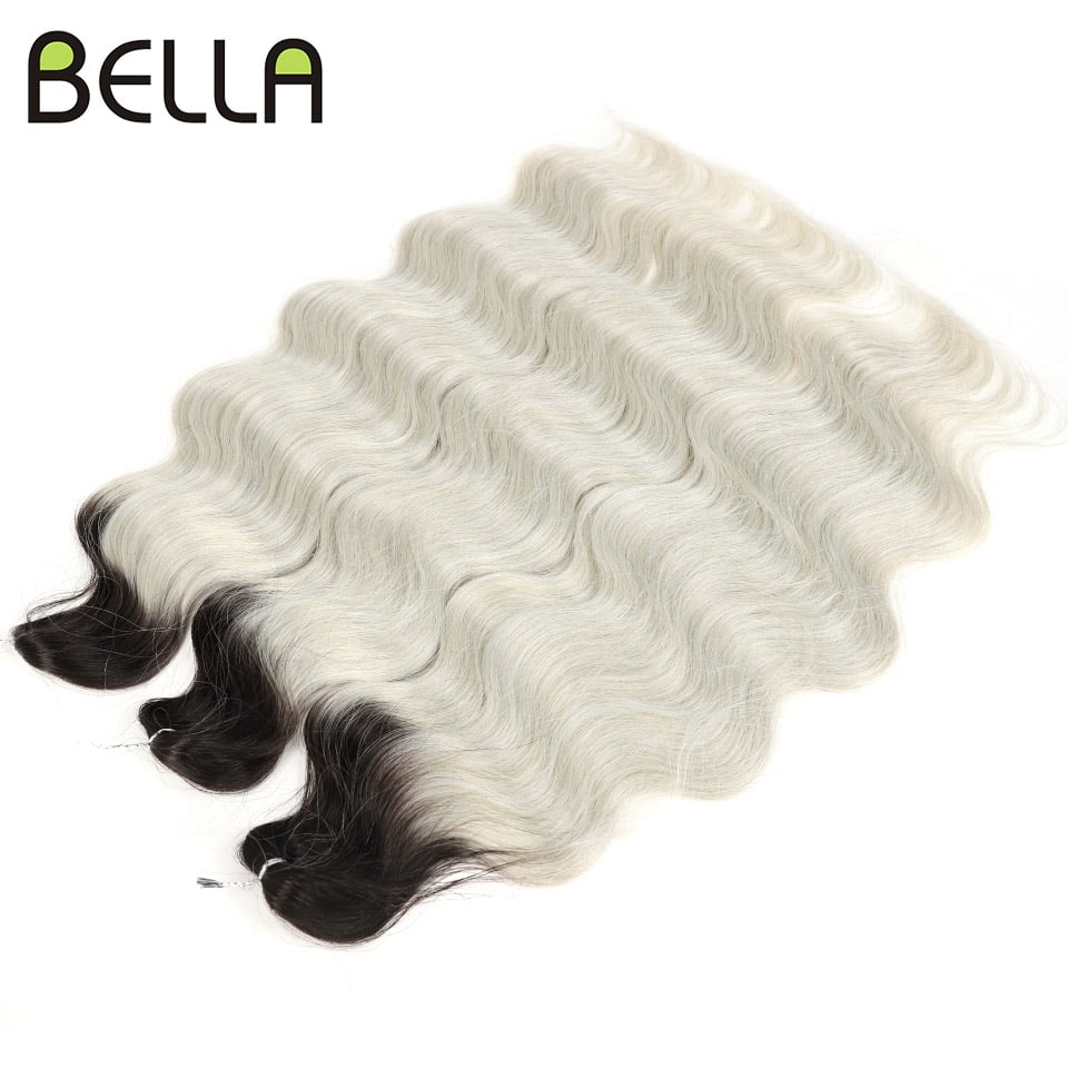 Bella 24 Inch Body Wave Crochet Braids Hair Synthetic Fiber Fake Hair ...