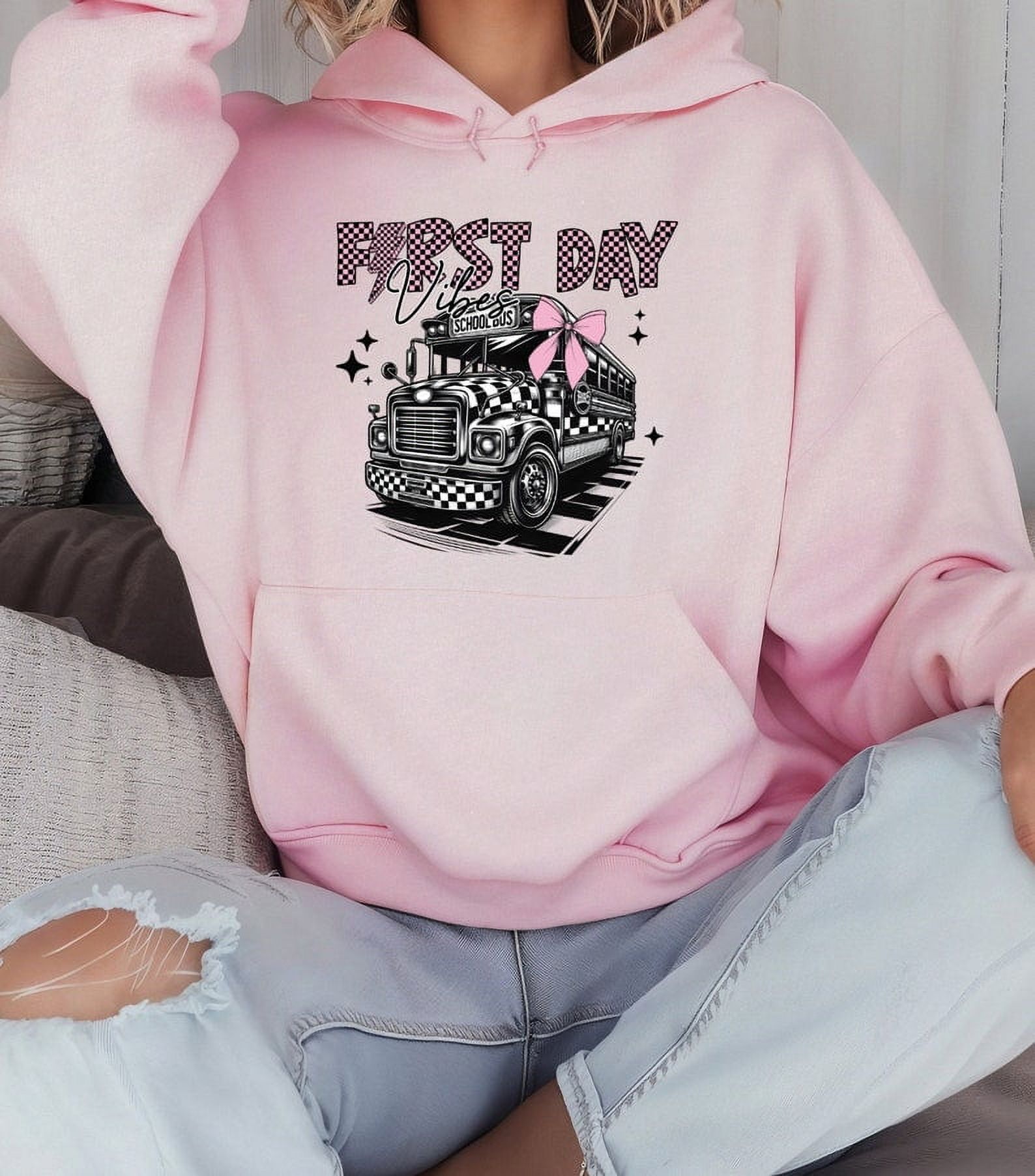 Bella Basics-WM160 NEW BRAND, fleece hoodie, First Day Vibes Hoodie ...