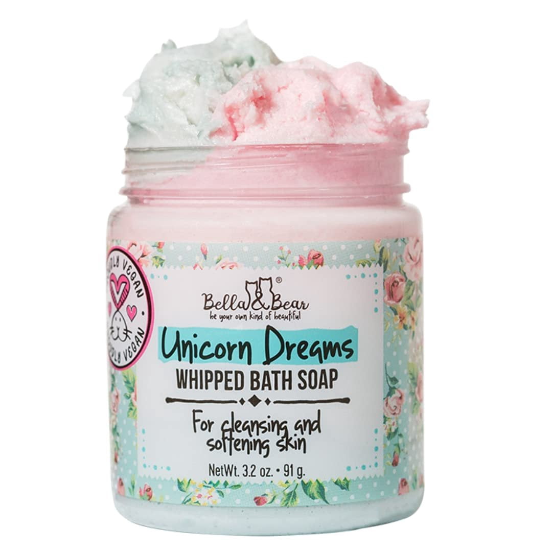 Bella & Bear Unicorn Dreams Whipped Bath Soap - Travel Size 3.2oz x 24 ...