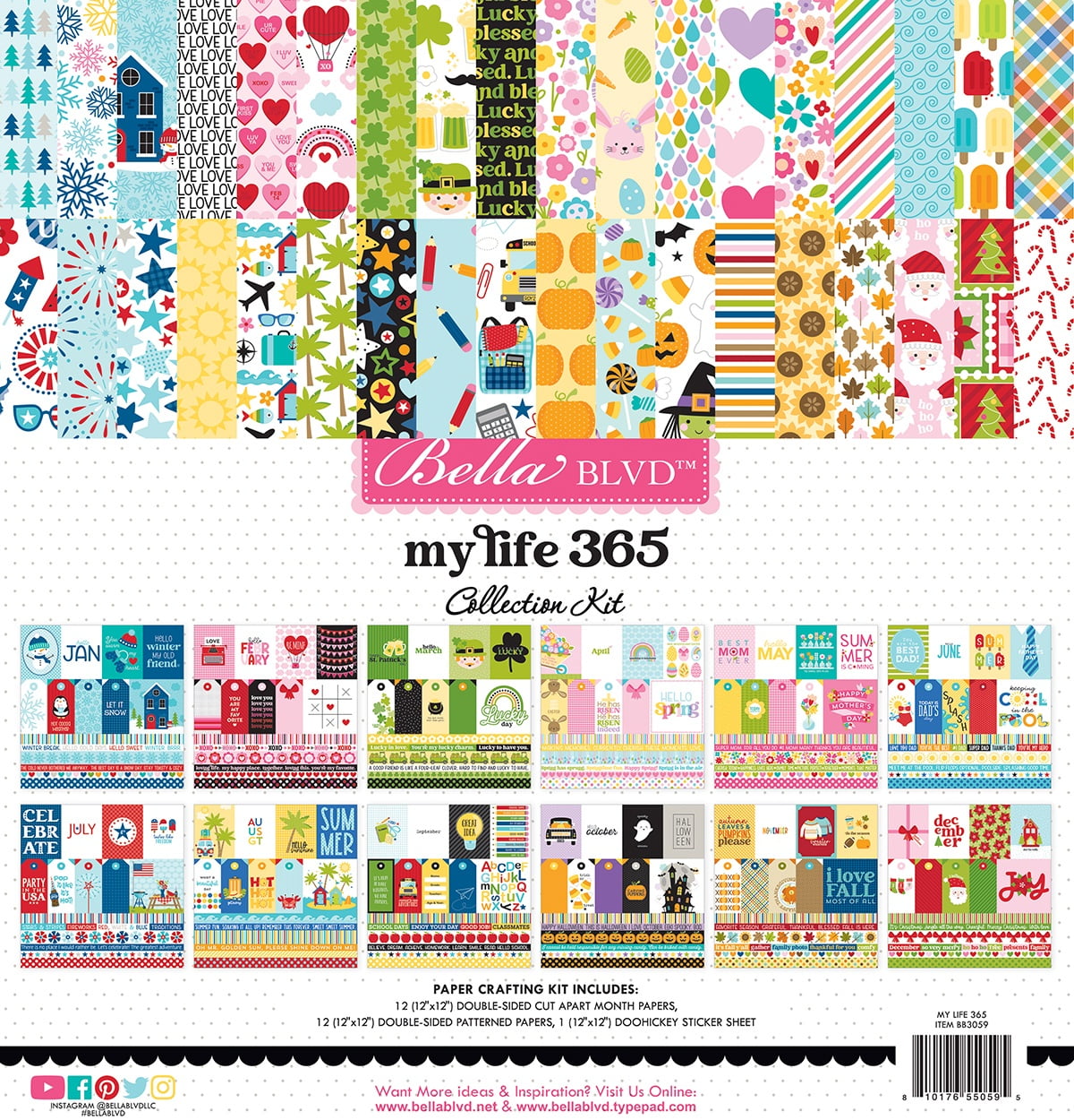 Bella Blvd Collection Kit 12"X12"-My Life 365 - Walmart.com