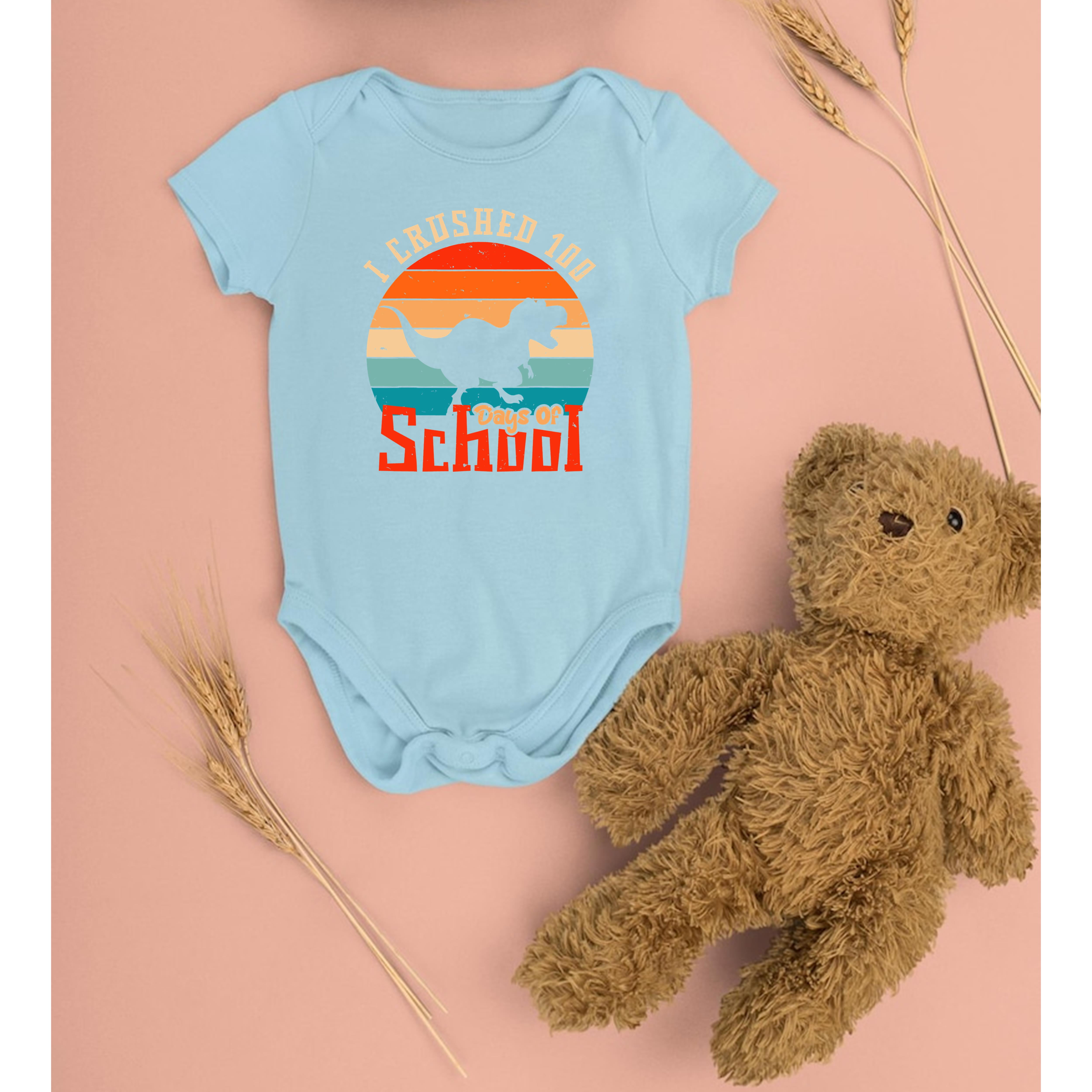 Bella Canvas 100 Days of School Baby Gift Bodysuit - Walmart.com