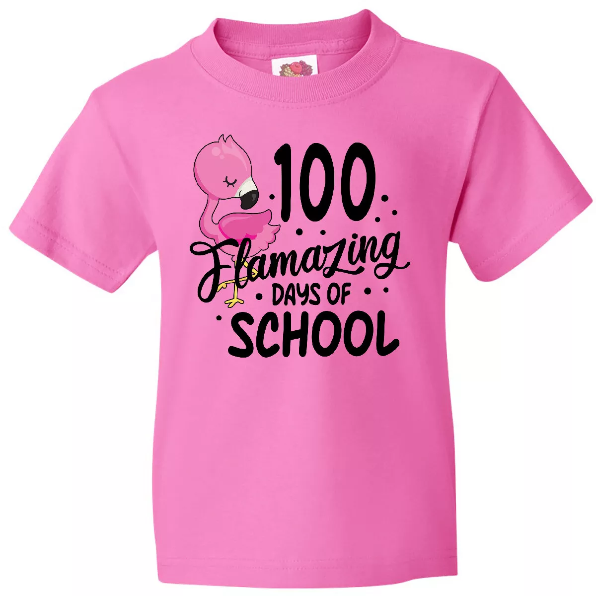 Bella Canvas 100 Flamazing Days Of School With Cute Flamingo Toddler T ...