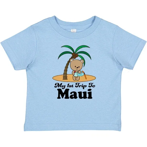 Bella Canvas 1st Trip To Maui Hawaii Baby Toddler Shirt Hawaiian Island ...
