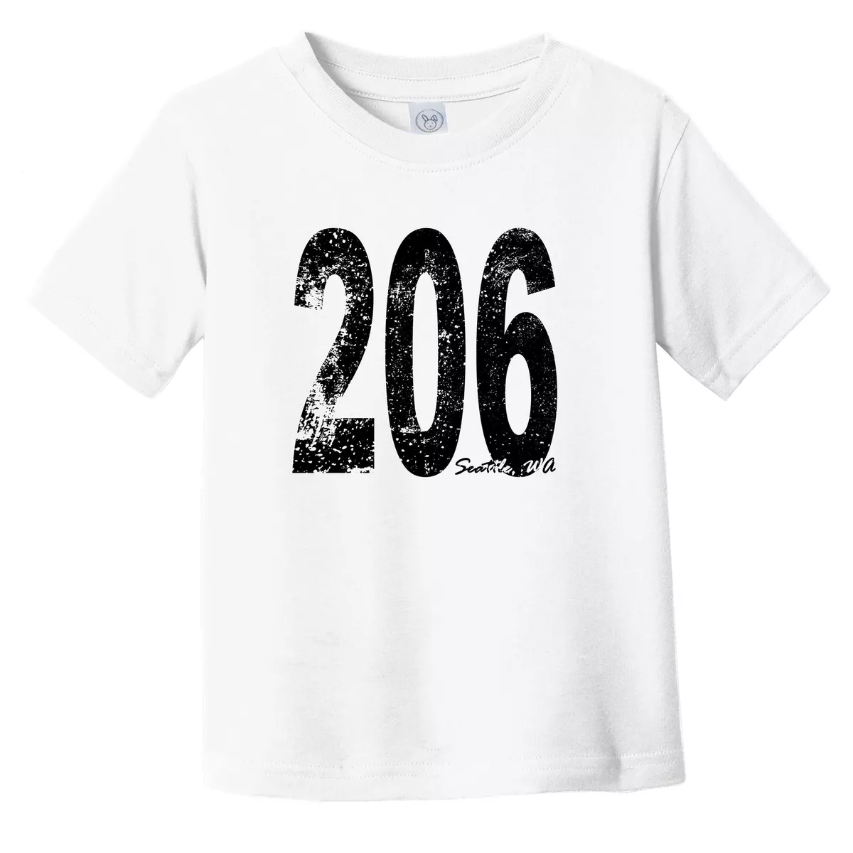 Bella Canvas 206 Seattle Washington Area Code Toddler T-Shirt - Walmart.com