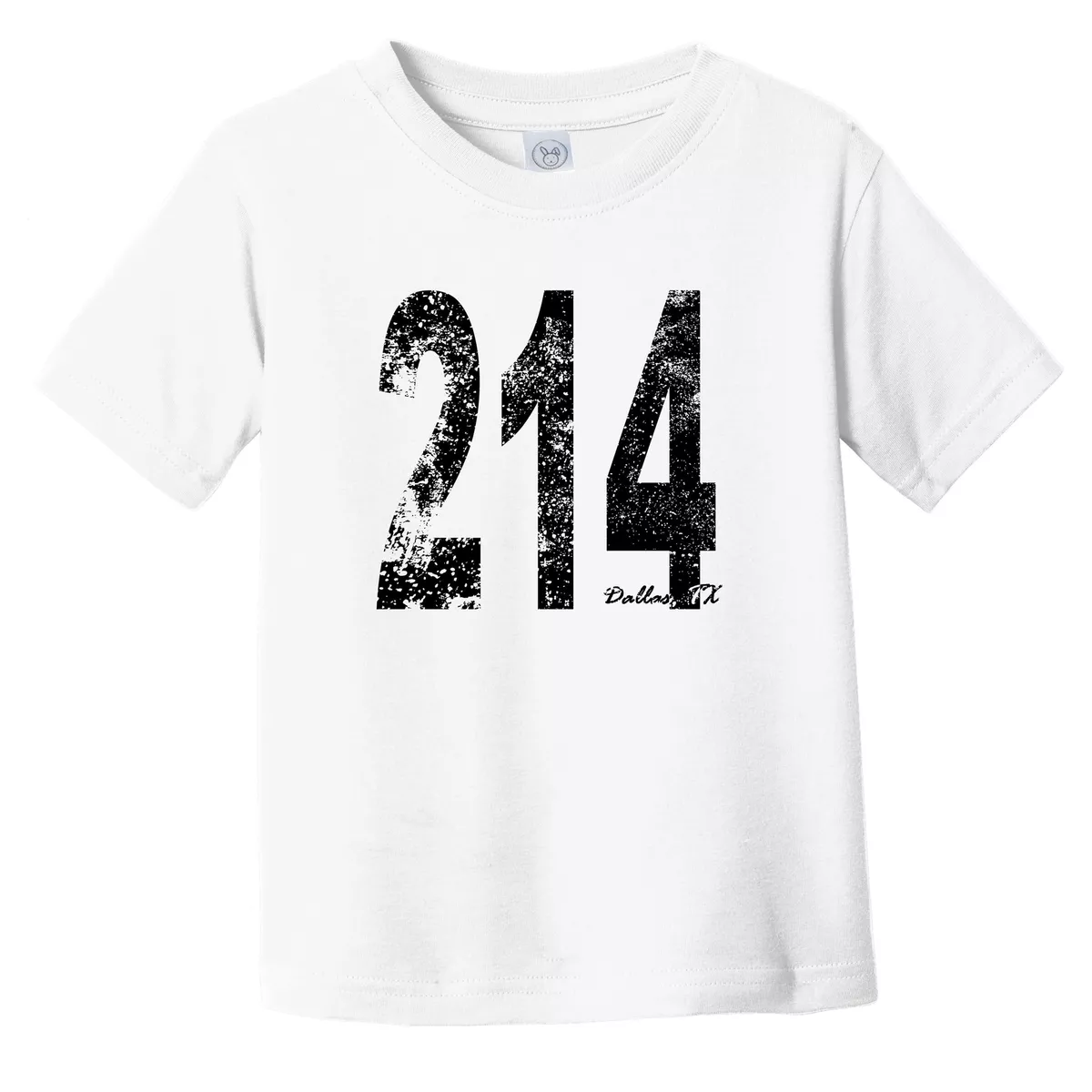 Bella Canvas 214 Dallas Texas Area Code Toddler Boys & Girls Shirt ...