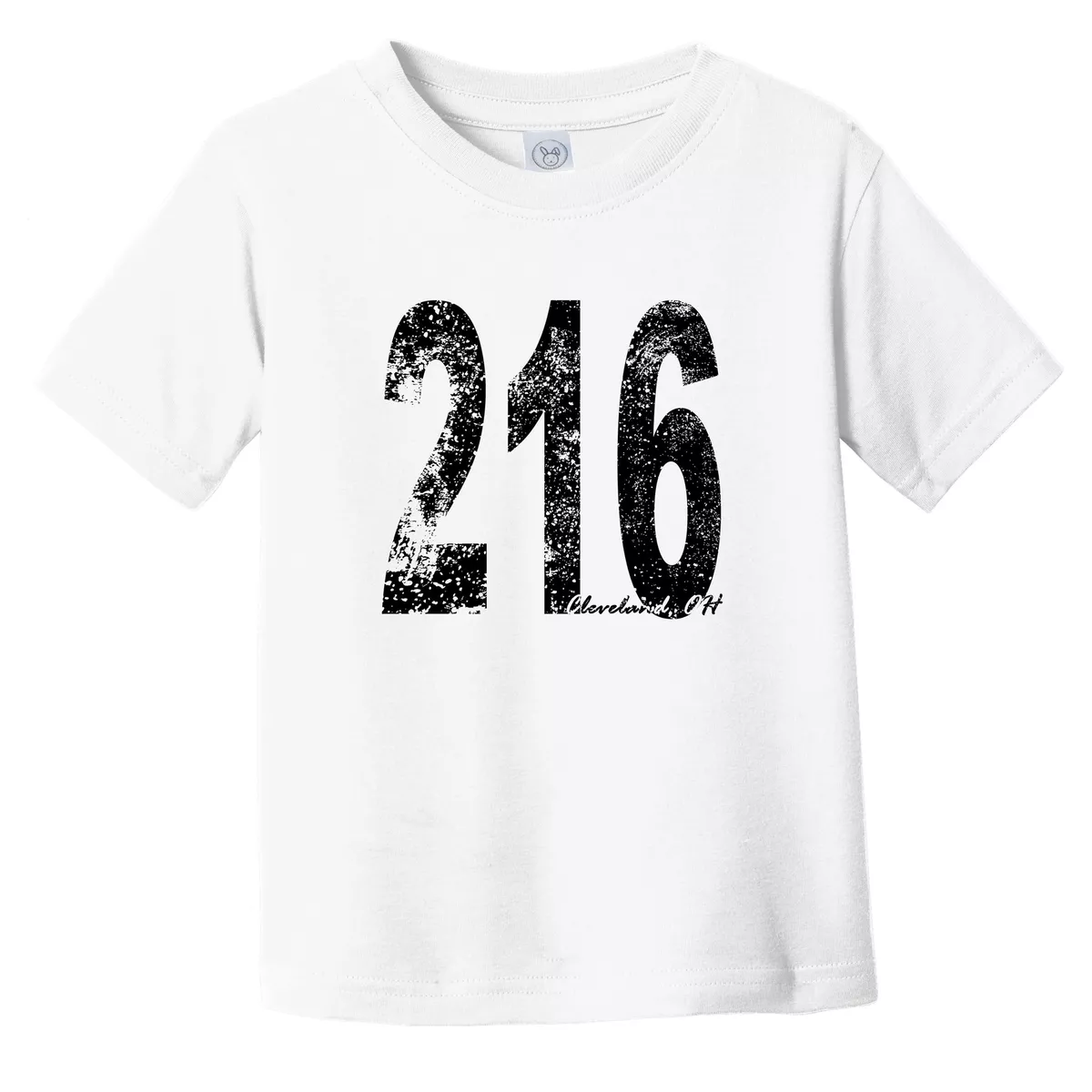 Bella Canvas 216 Cleveland Ohio Area Code Toddler Boys & Girls Shirt ...