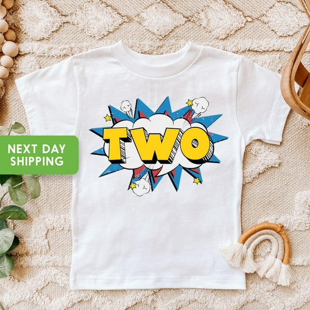 Bella Canvas 2nd Birthday Toddler Shirt, Two Kids Birthday Shirt, Second Birthday Boys Girls ...