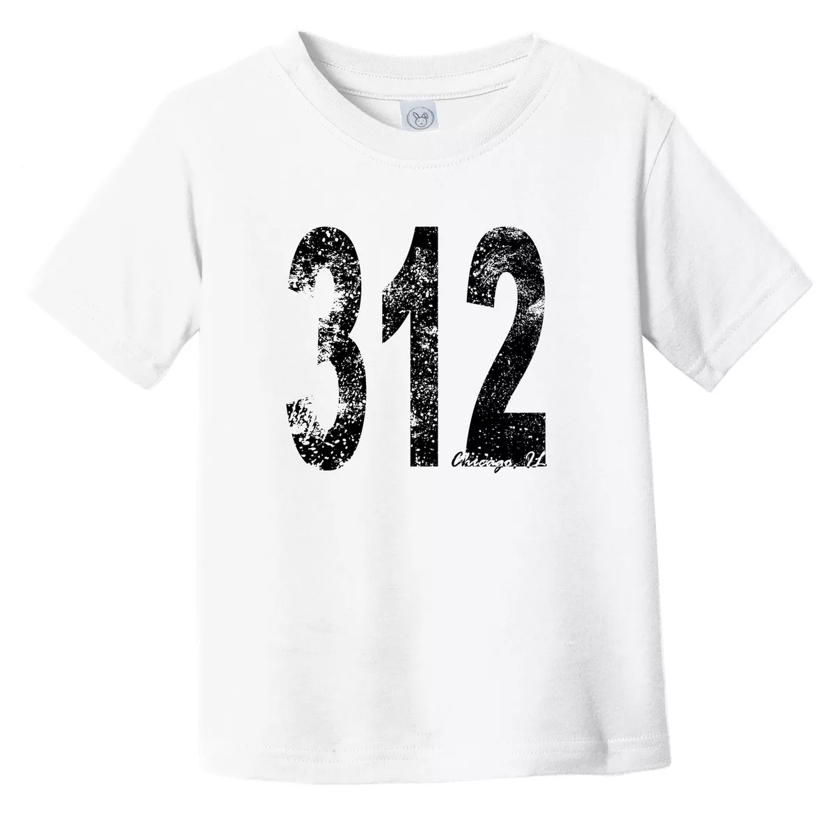 Bella Canvas 312 Chicago Illinois Area Code Toddler Boys & Girls Shirt ...