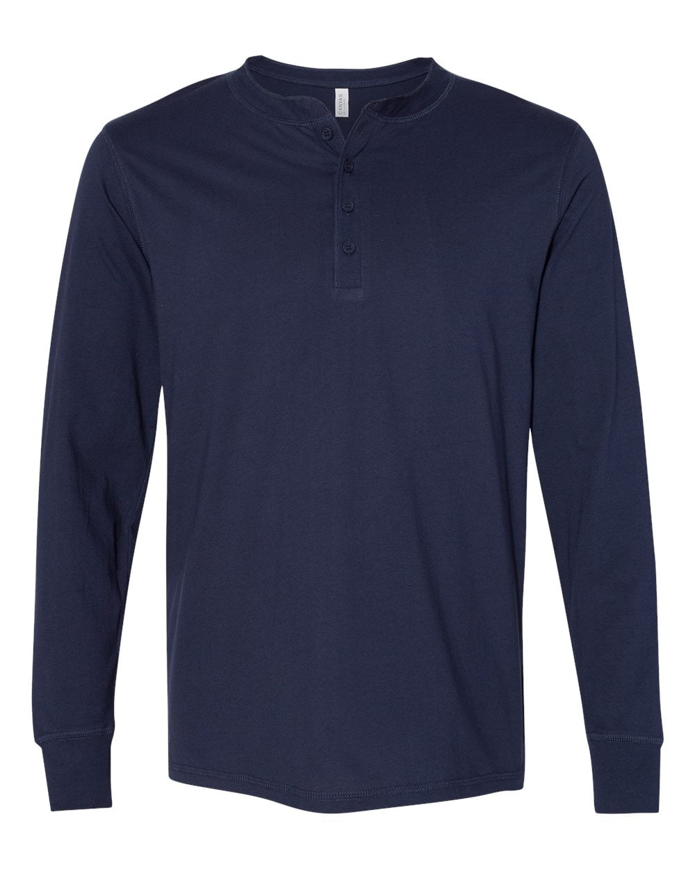 Bella + Canvas 3150 Men's Jersey Long-Sleeve Henley - Walmart.com