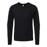 BELLA + CANVAS Youth Heather CVC Long Sleeve Tee - Walmart.com