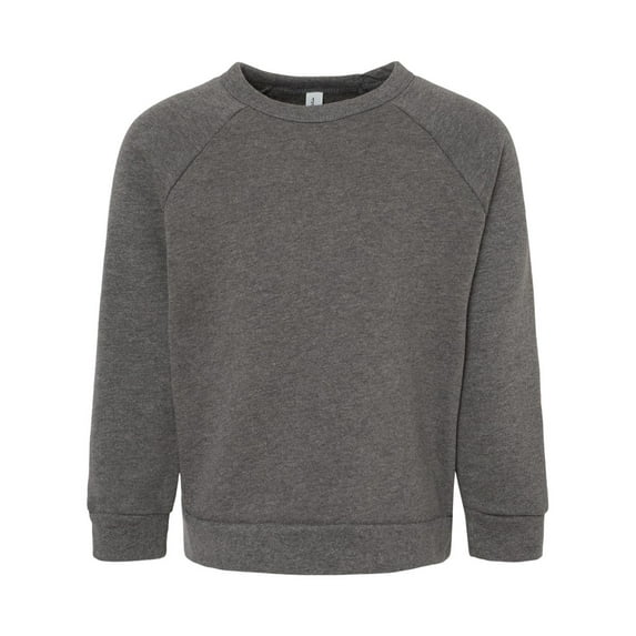 Bella + Canvas 3901T Toddler Sponge Fleece Raglan Sweatshirt - Walmart.com