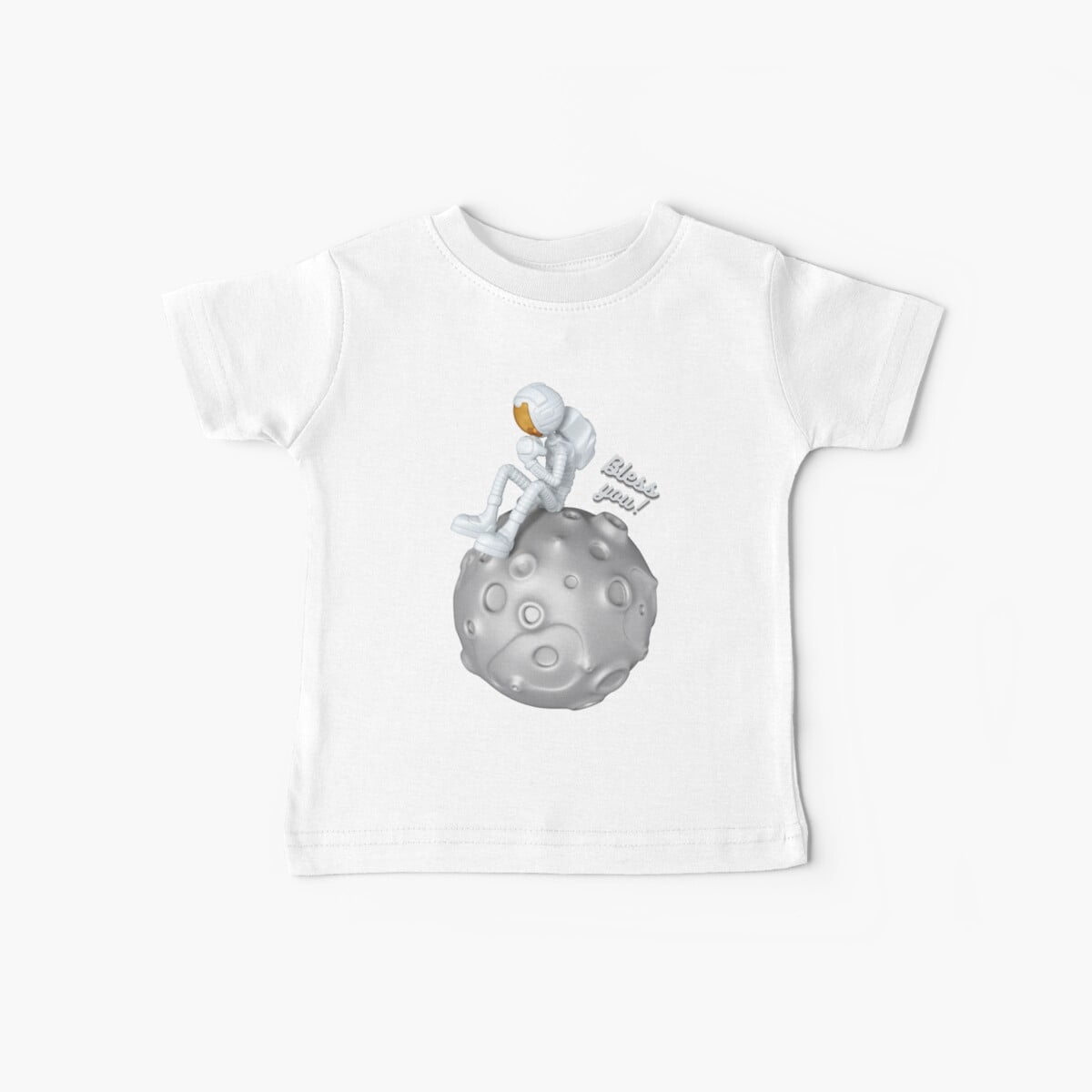 Bella Canvas 3D Space Astronaut Sculpture Art Statue - Bless You Baby T ...