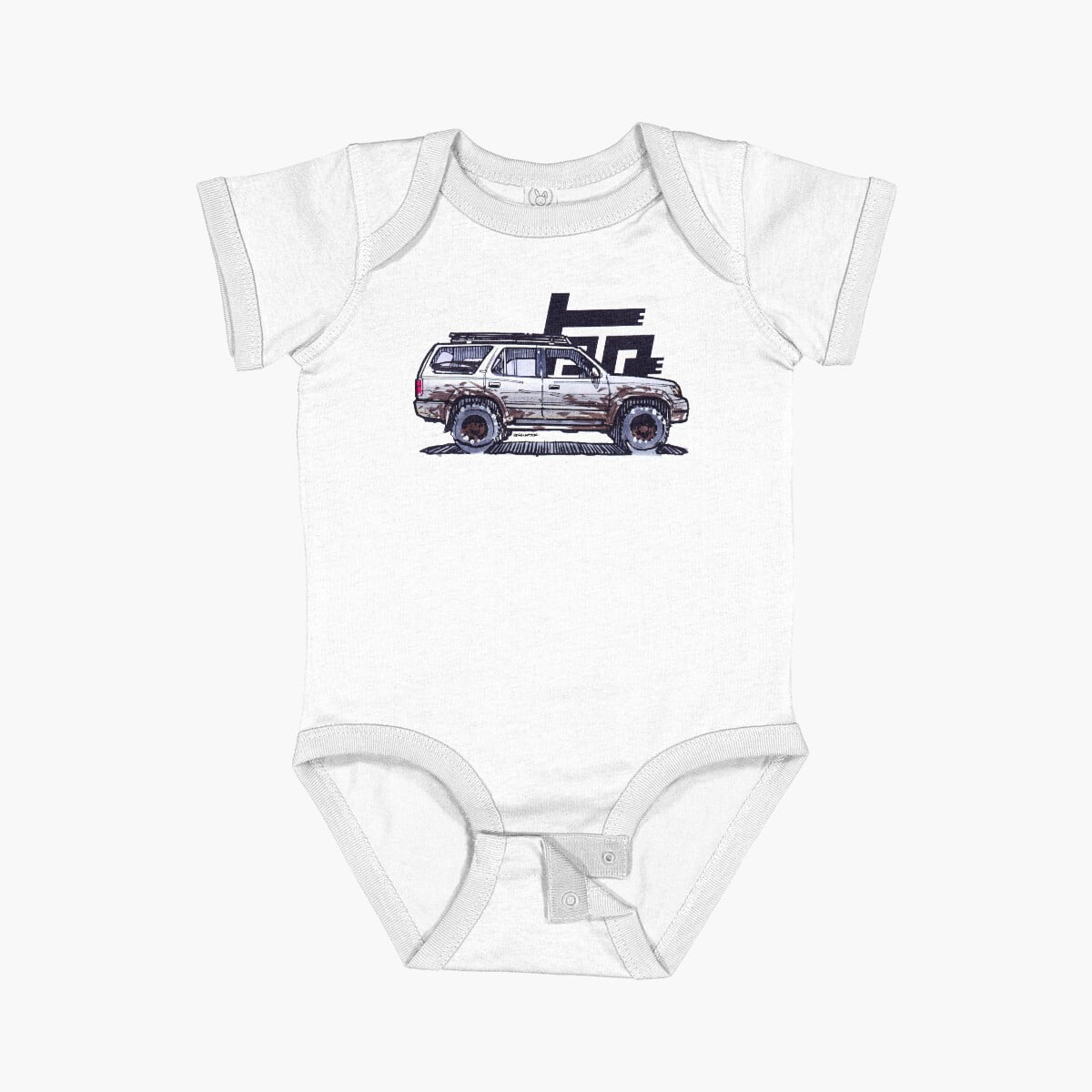Bella Canvas 3Rd Gen 4Runner Trd - Ghost Short Sleeve Baby One-Piece ...