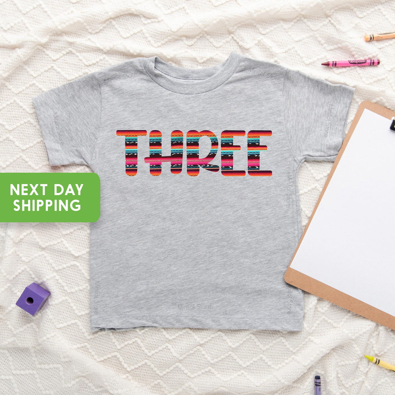 Bella Canvas 3rd Serape Birthday Fiesta Birthday Taco Tuesday Birthday 3rd Birthday Serape ...