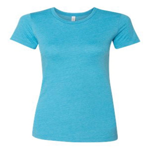 BELLA + CANVAS Women's The Favorite Tee 6004 - Heather Aqua Size XL ...