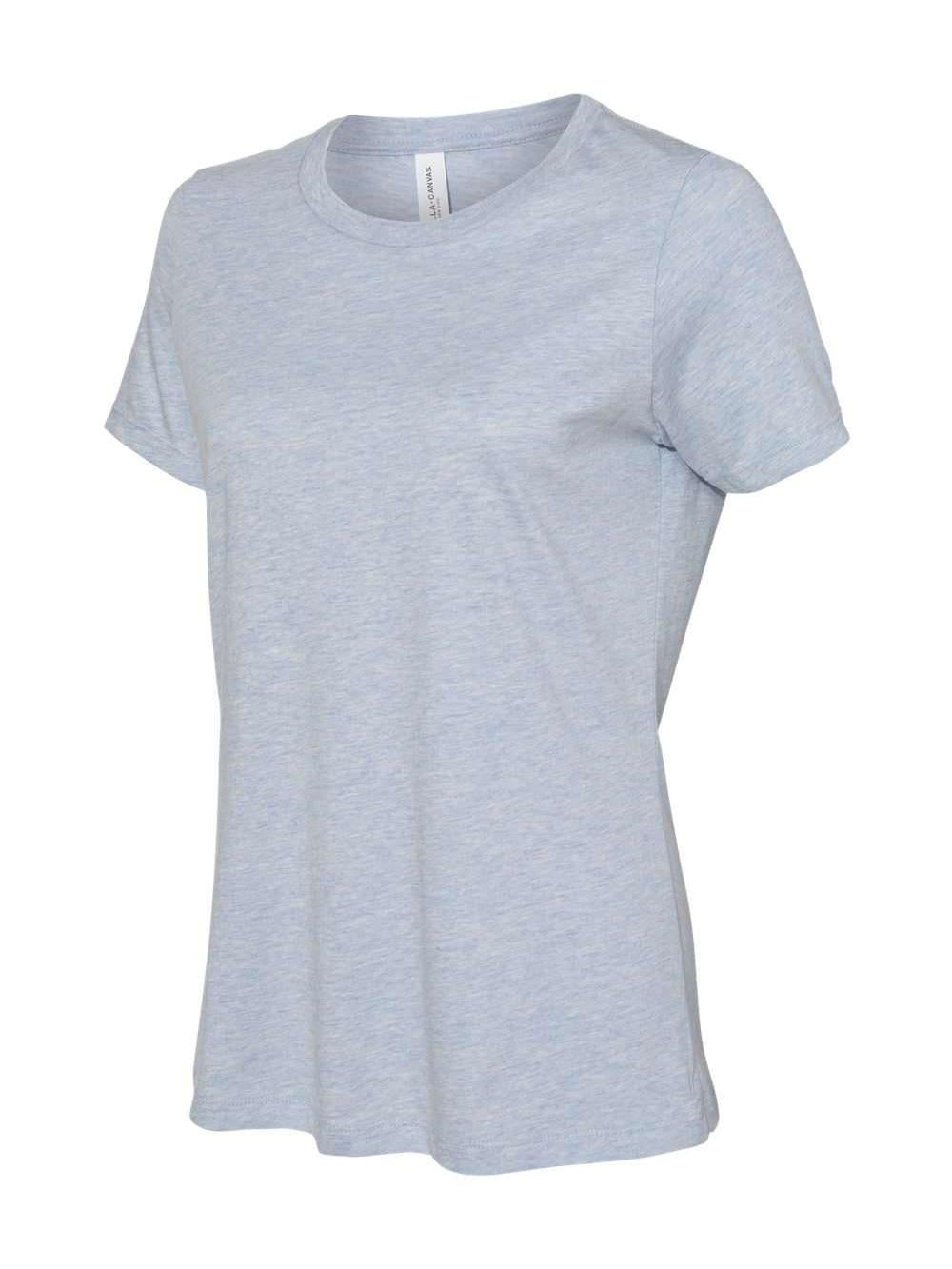 Bella + Canvas 6400CVC Ladies Relaxed Heather CVC Short-Sleeve T-Shirt ...