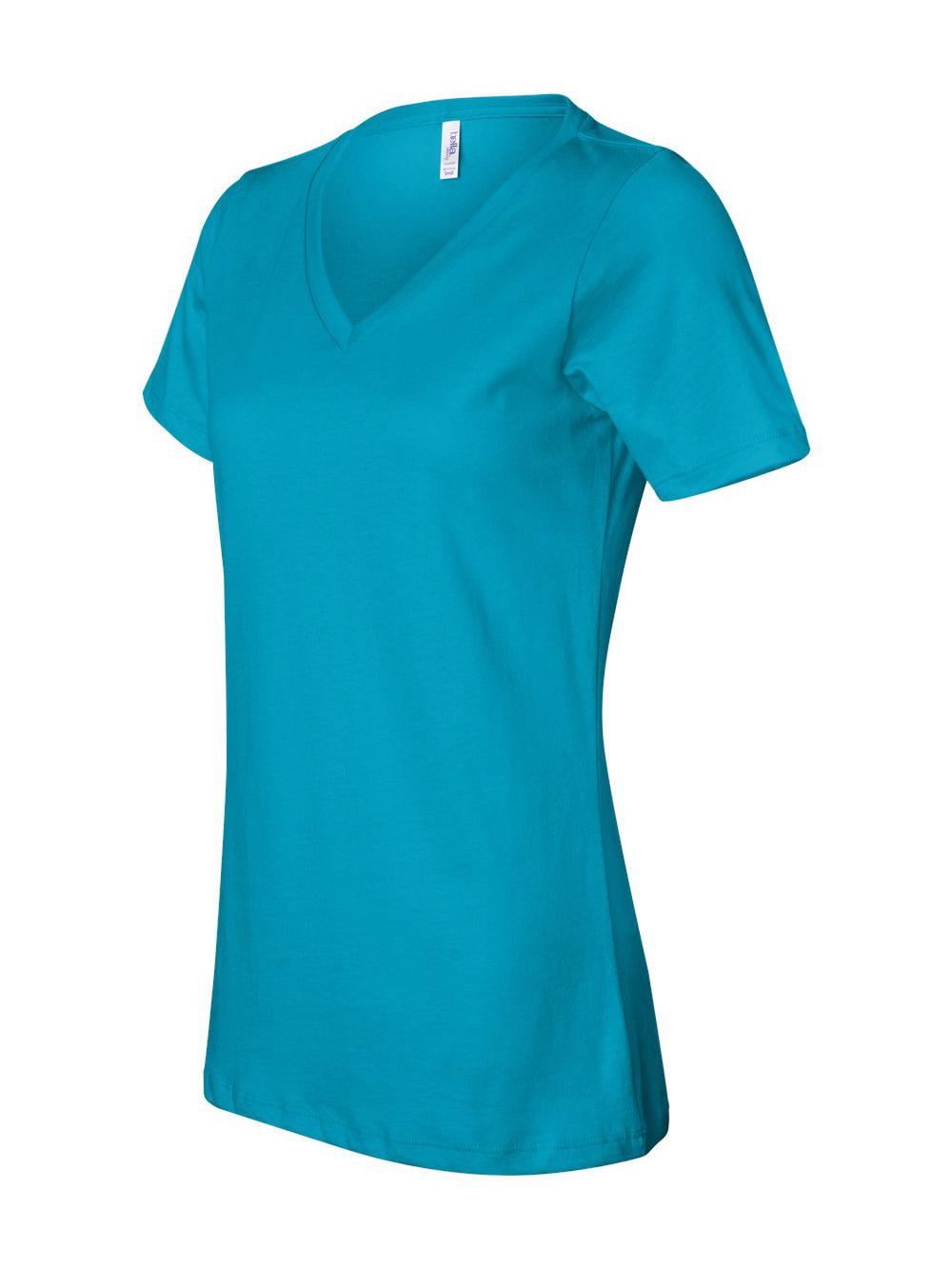 Bella + Canvas 6405 Ladies Relaxed Jersey V-Neck T-Shirt - Walmart.com