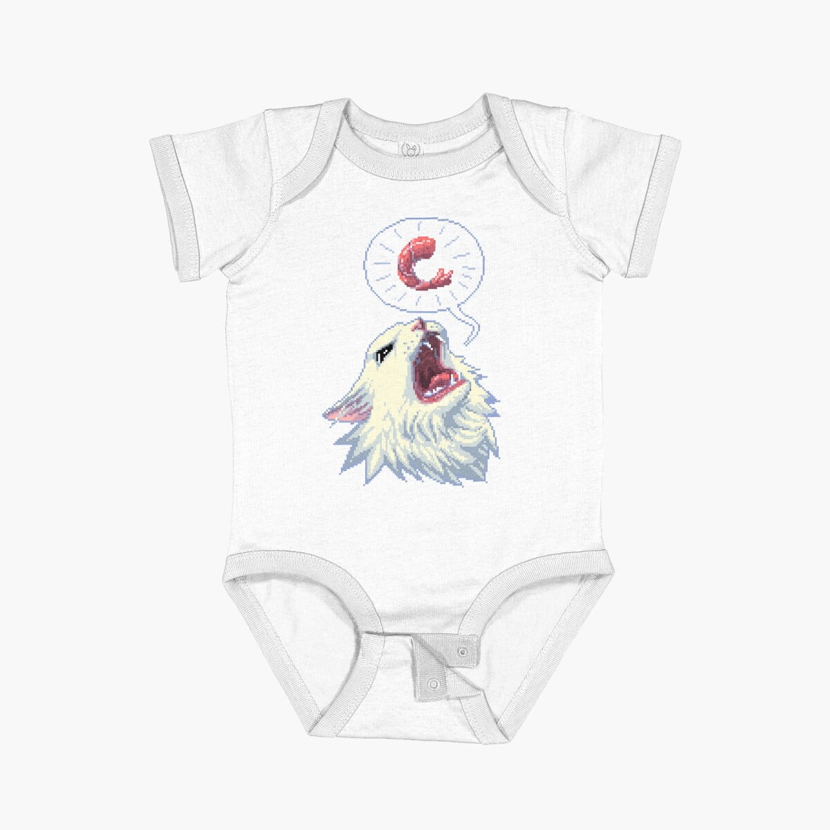 Bella Canvas 8-Bit Shrimpin' Thurston The Cat Short Sleeve Baby One ...